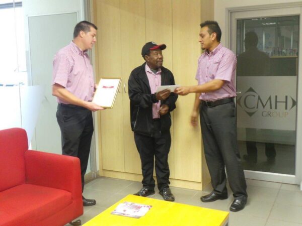 15 Years Service Award To Mr Daniel Dlamini | CMH Nissan Highway